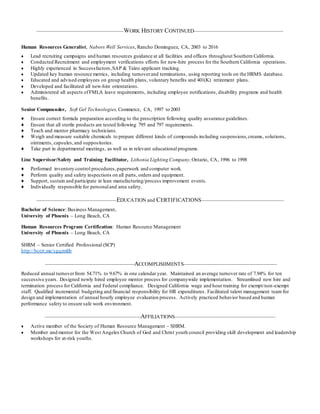 Joseph Grant HRM Resume | DOCX