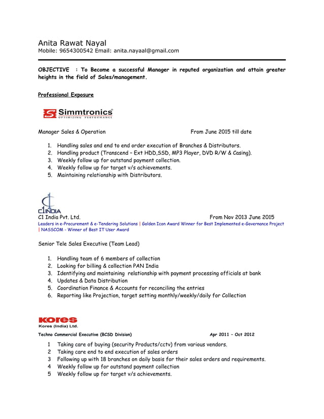 CV ANITA RAWAT NAYAL | PDF