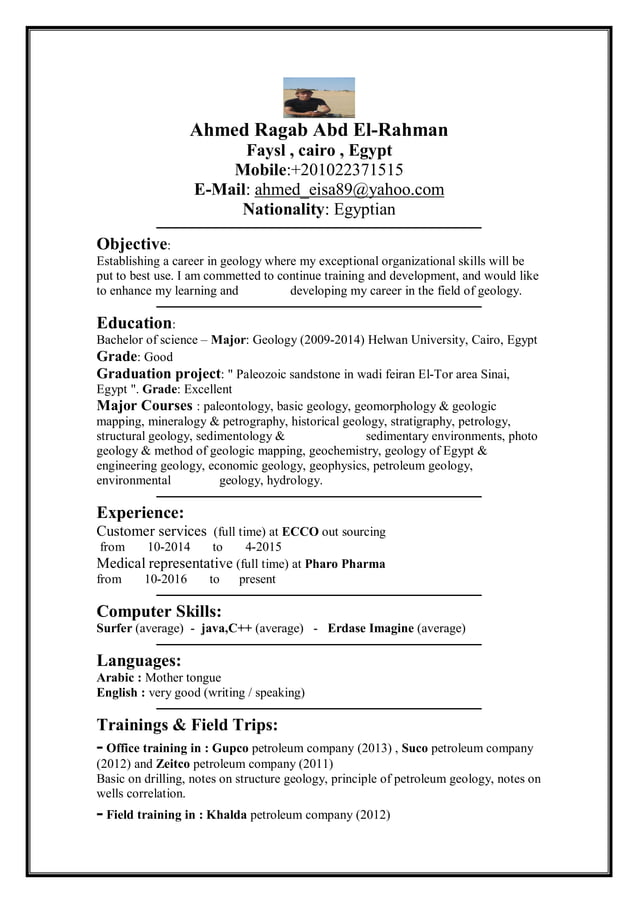 geo cv | PDF | Geology | Science