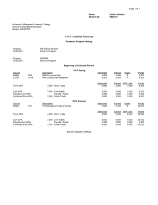 MBAfinalTranscript | PDF