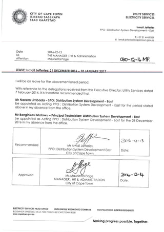 Delegation letter | PDF