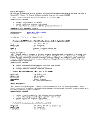 Dinesh CV | DOC
