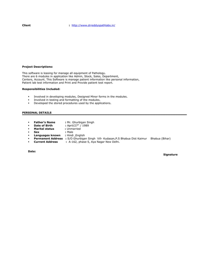 Dinesh CV | DOC