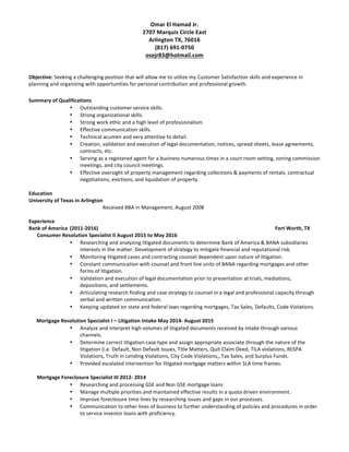 Omar El Hamad Resume 2016 IA... | PDF