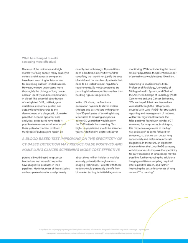 White Paper- A non-invasive blood test for diagnosing lung cancer | PDF