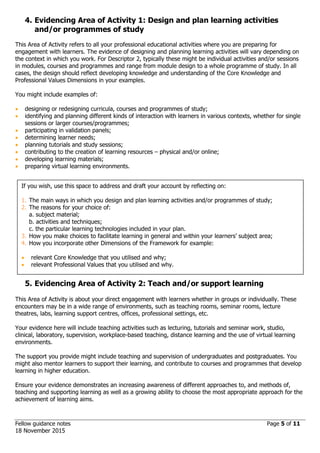 Fellowship of the Higher Education Academy | PDF