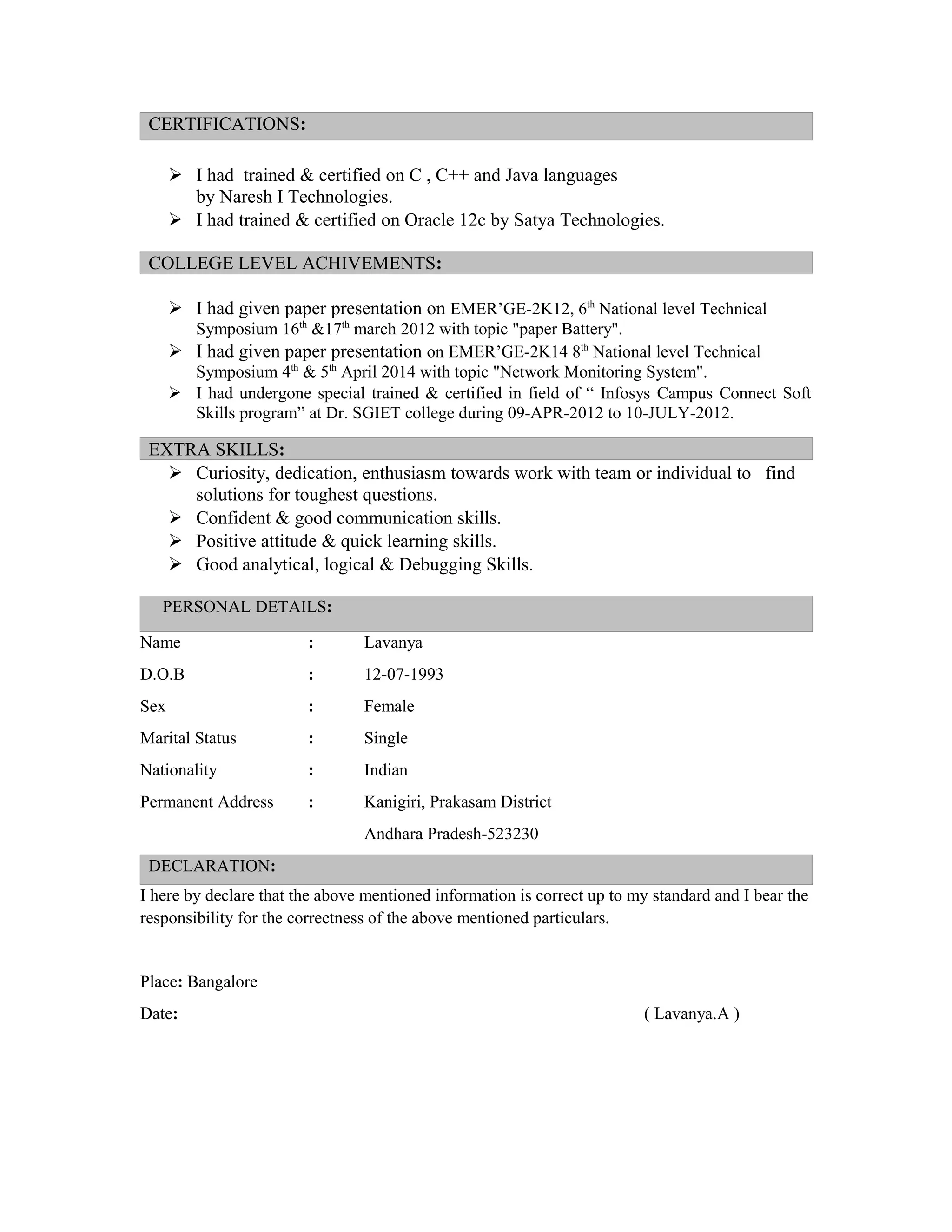 Lavanya_Resume | DOC
