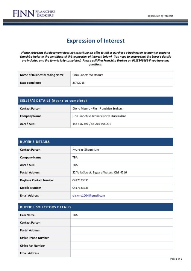 5 2 Expression of Interest - Copy