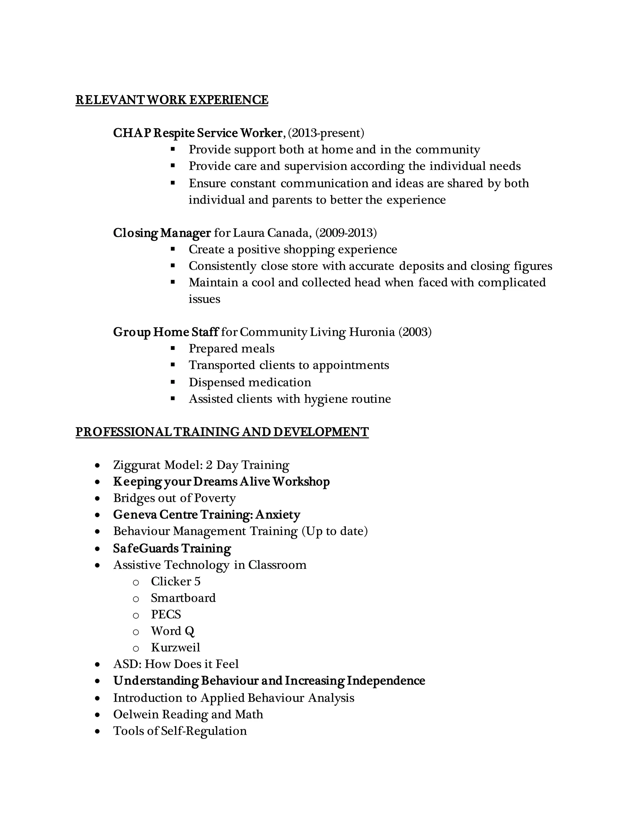 Susan Resume | PDF