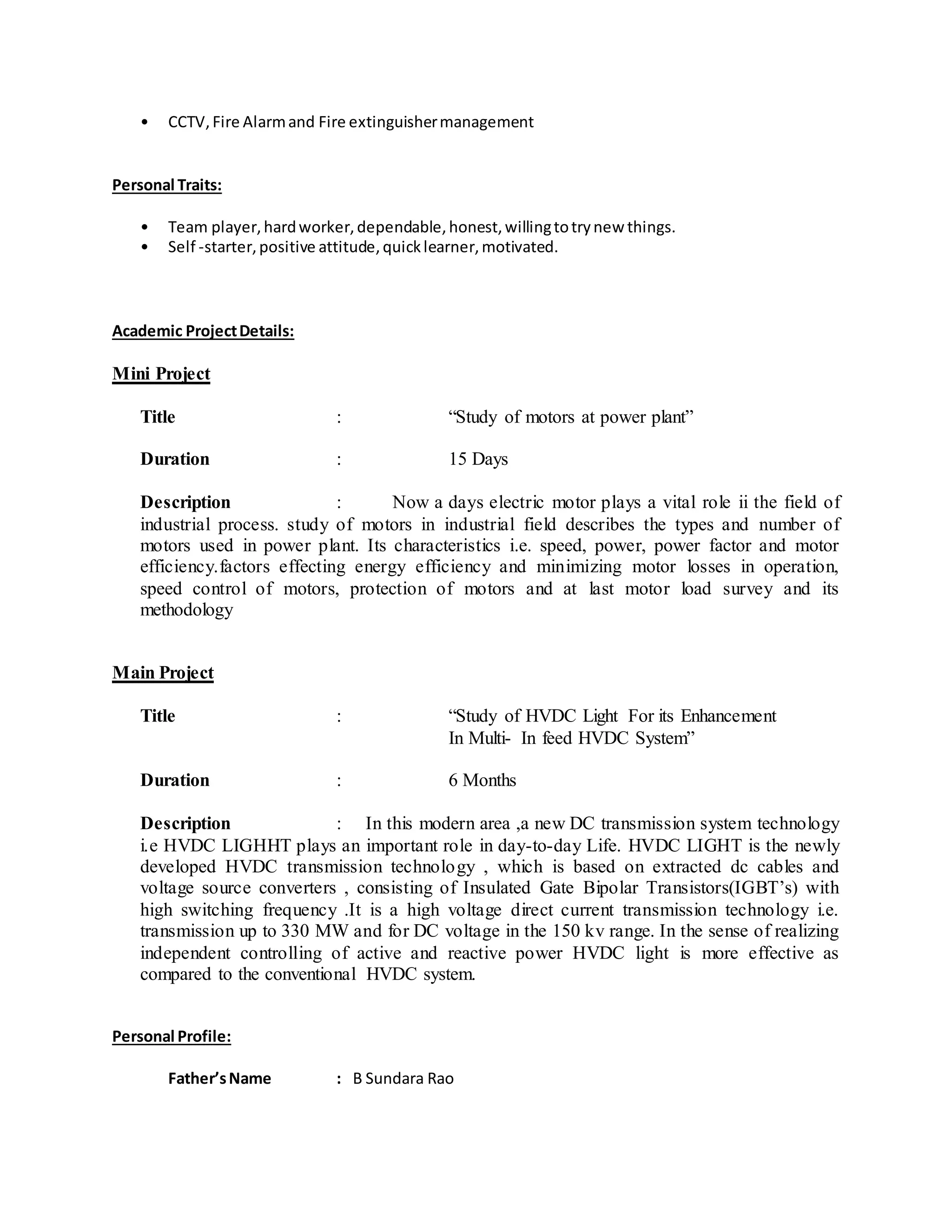 Eswar Resume With Project | PDF