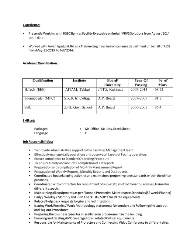 Eswar Resume With Project | PDF