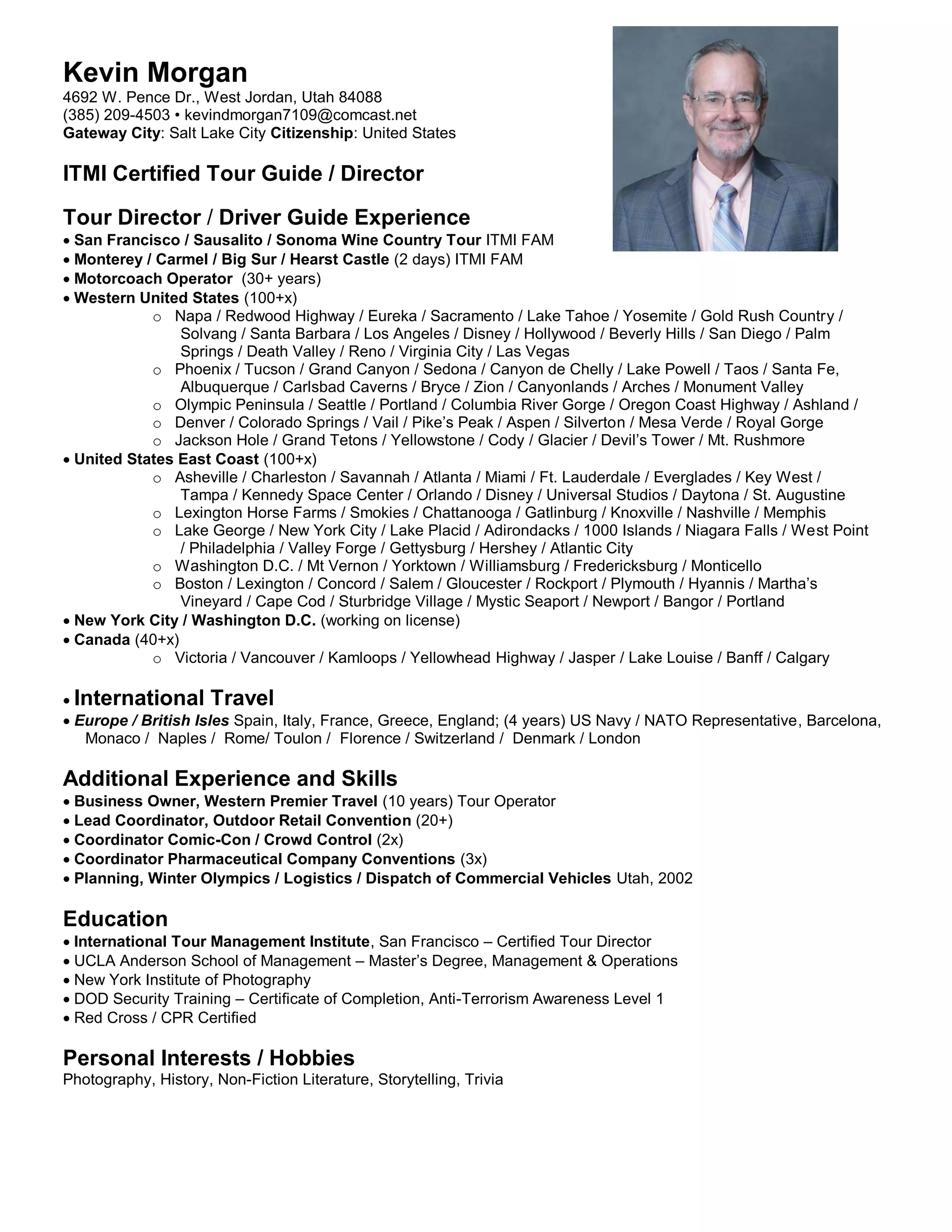 Kevin Morgan ITMI resume (6) Disney | PDF