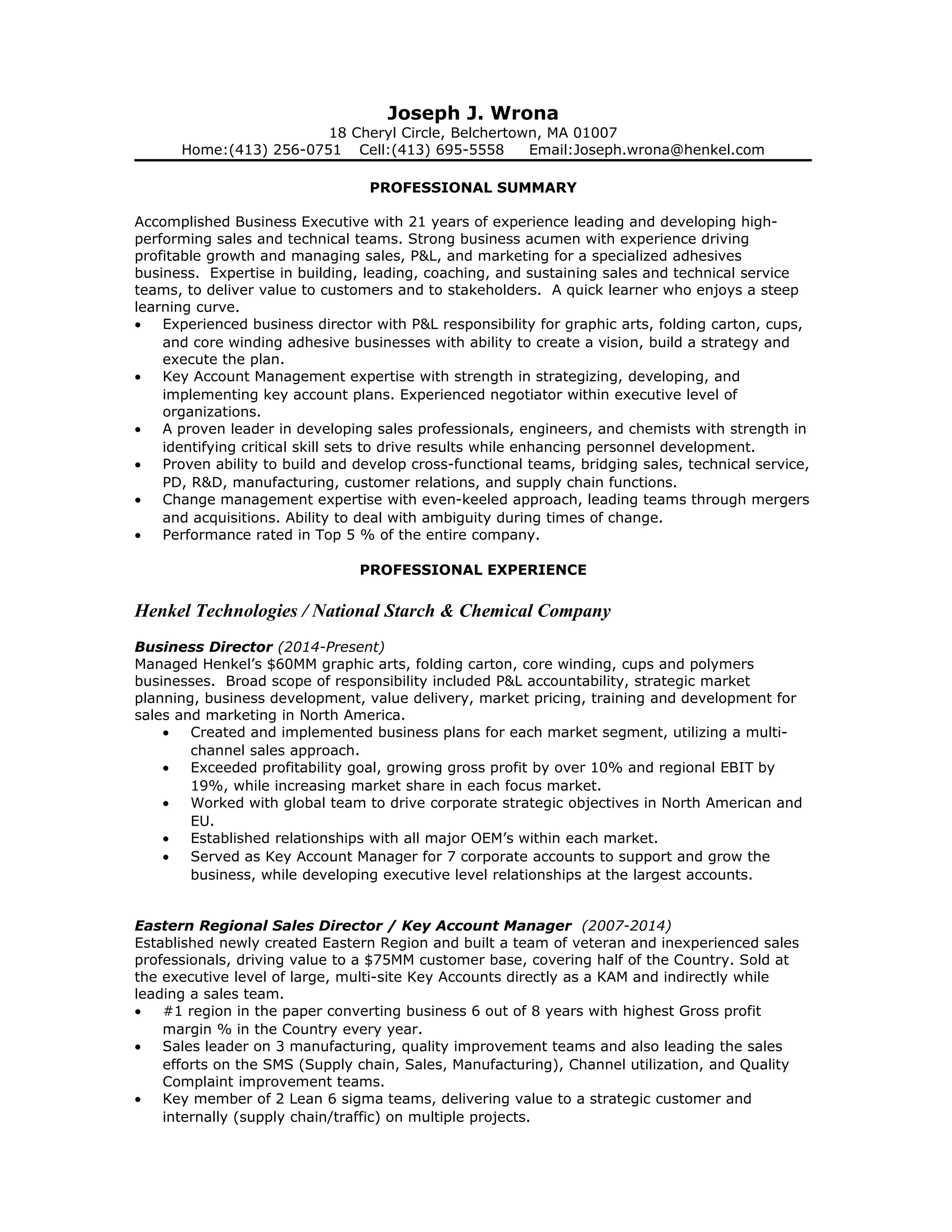 Wrona Resume 2016 | DOC