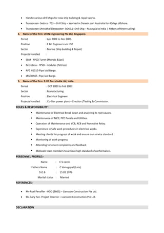 Lenin- WSHO - CV -Updated-200416 | PDF