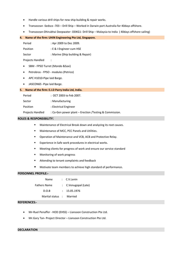 Lenin- WSHO - CV -Updated-200416 | PDF