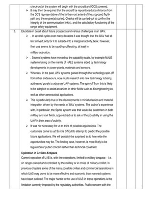 AE8006- UAV Unit -V( The development of UAV(Unmanned Aerial Vehicles ...