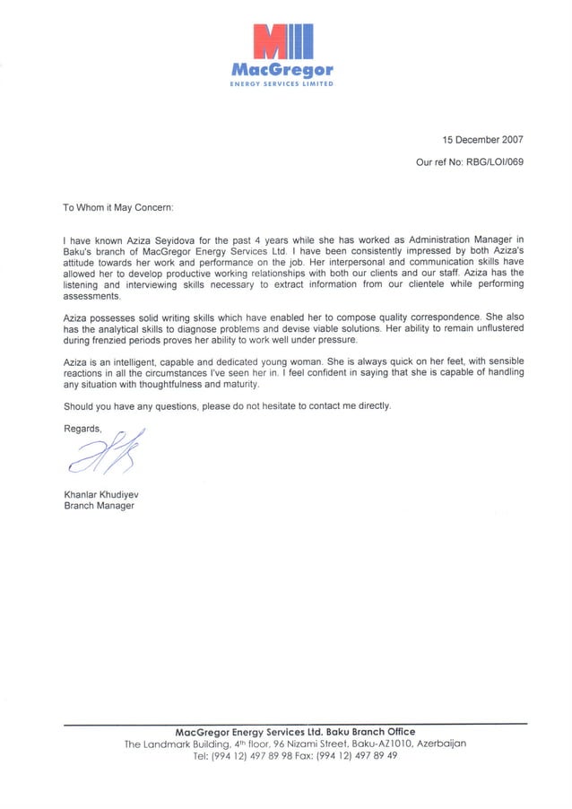 Macgregor_ref letter | PDF