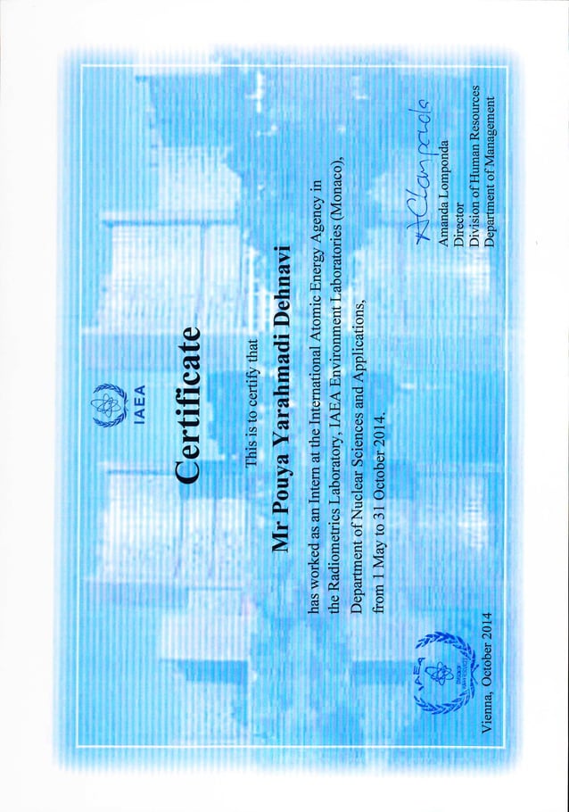 IAEA certificate | PDF