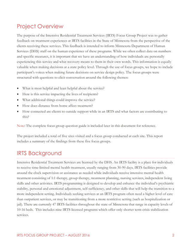 Focus Group Report | PDF