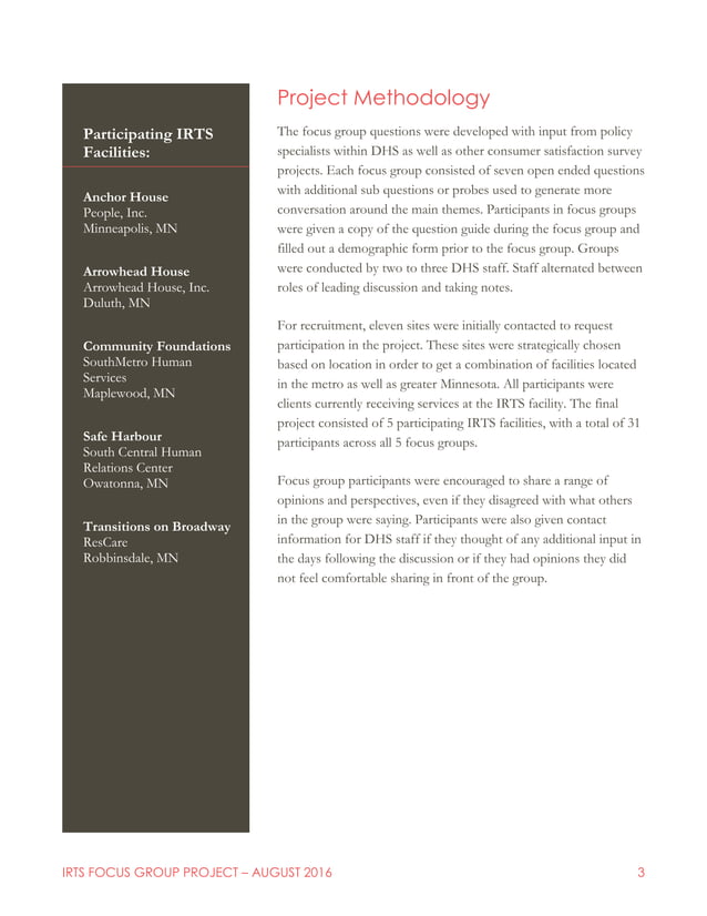 Focus Group Report | PDF