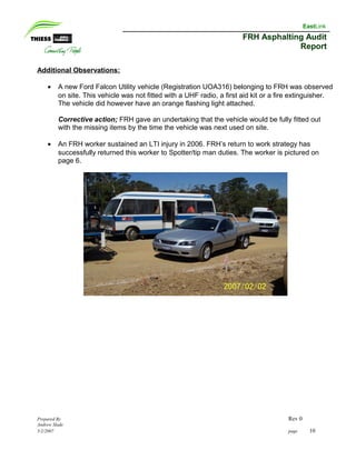 FRH Asphalting audit report | DOC | Business | Business and Finance