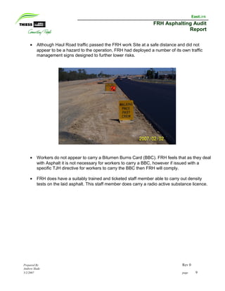 FRH Asphalting audit report | DOC | Business | Business and Finance