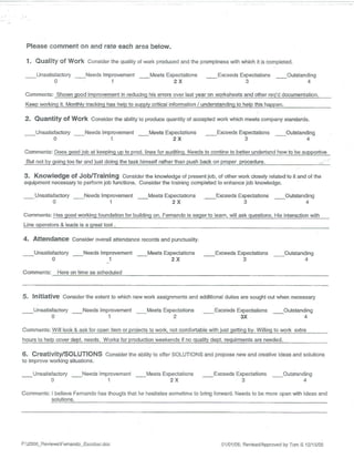 SP Evaluation Page 1 | PDF