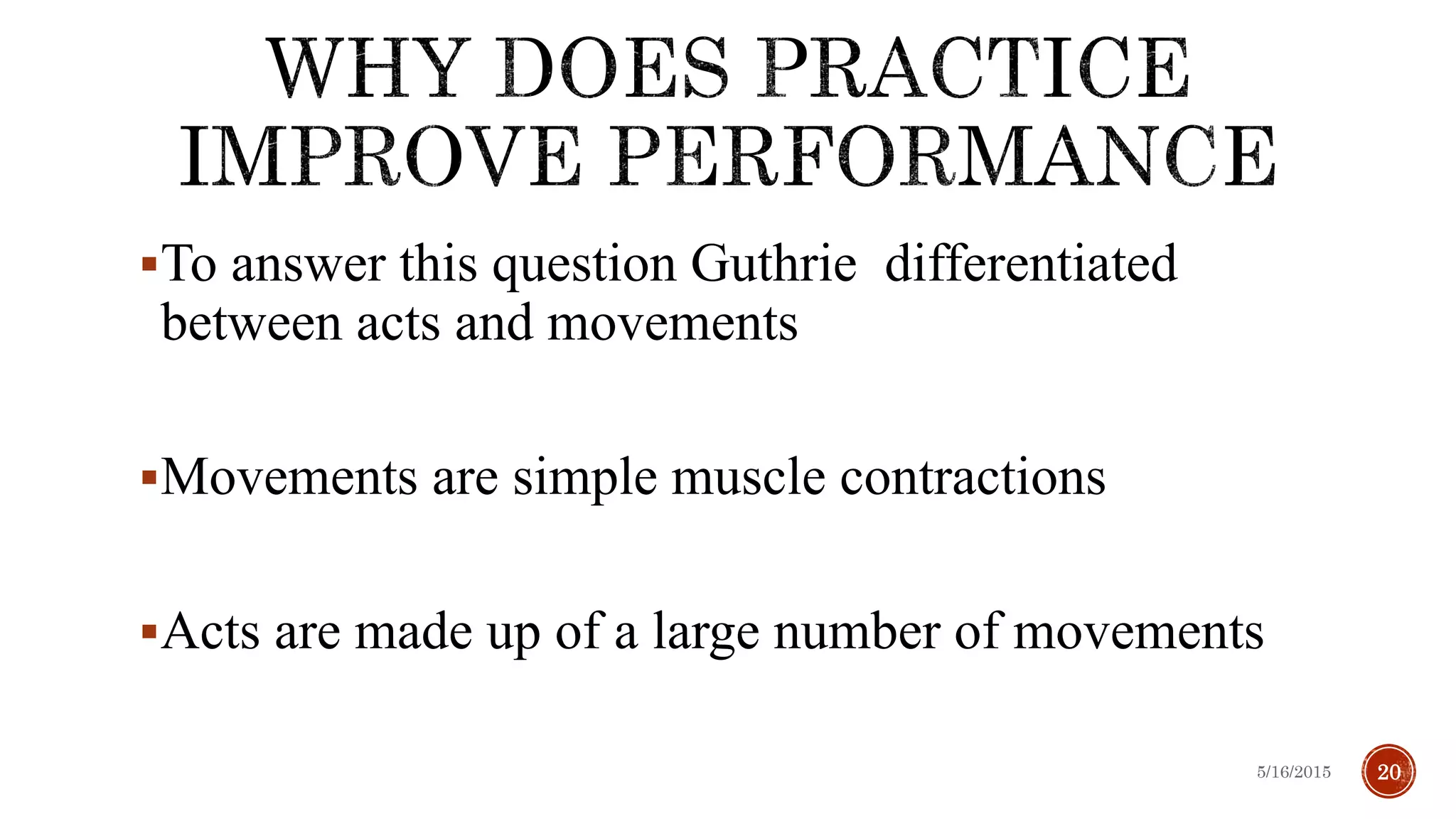 GUTHRIE’S CONTIGUOUS CONDITIONING | PPTX