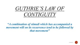 GUTHRIE’S CONTIGUOUS CONDITIONING | PPTX