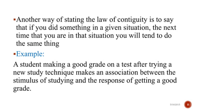 GUTHRIE’S CONTIGUOUS CONDITIONING | PPT