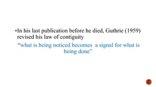GUTHRIE’S CONTIGUOUS CONDITIONING | PPTX