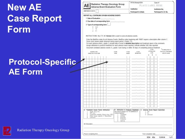 Adverse Event Reporting for Clinical Trials 9.23.05