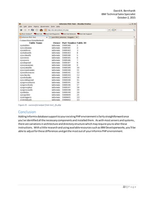 Informix and PHP | PDF