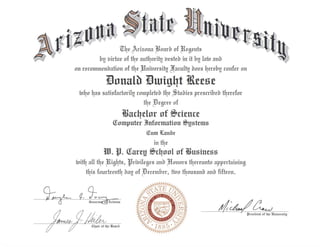 University Of Arizona Diploma Template
