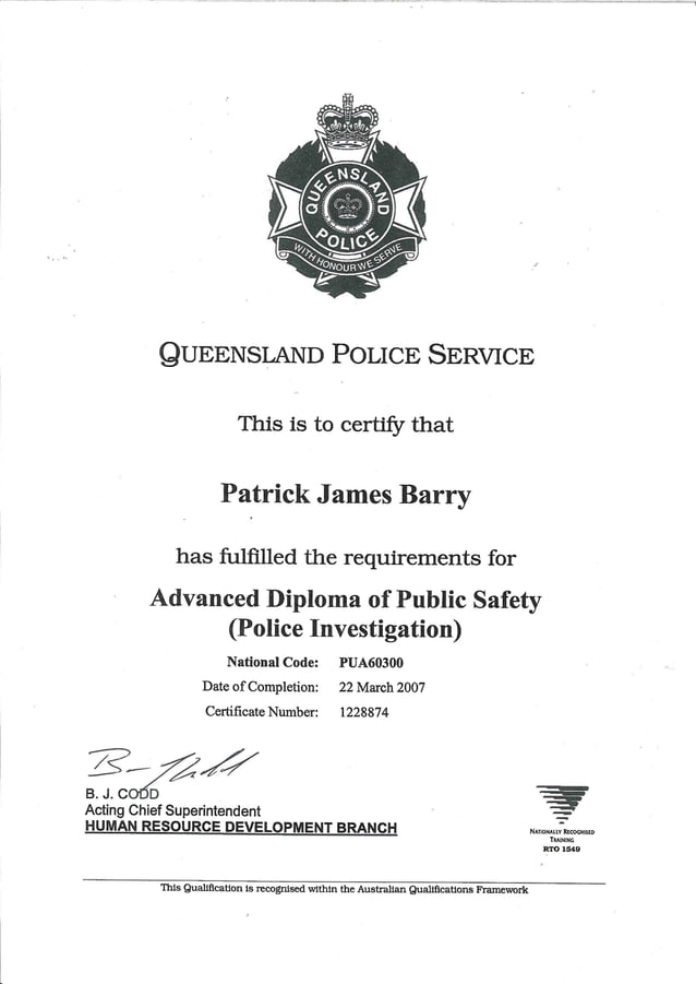 Advanced Diploma of Public Safety (Police Investigation) | PDF