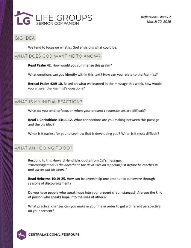 Sermon Companion 3-20-16 | PDF