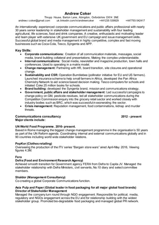 ACoker CV Feb 2017 | PDF