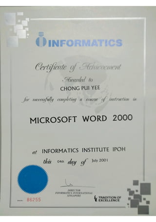 informatics Word | PDF | Computing | Technology & Computing