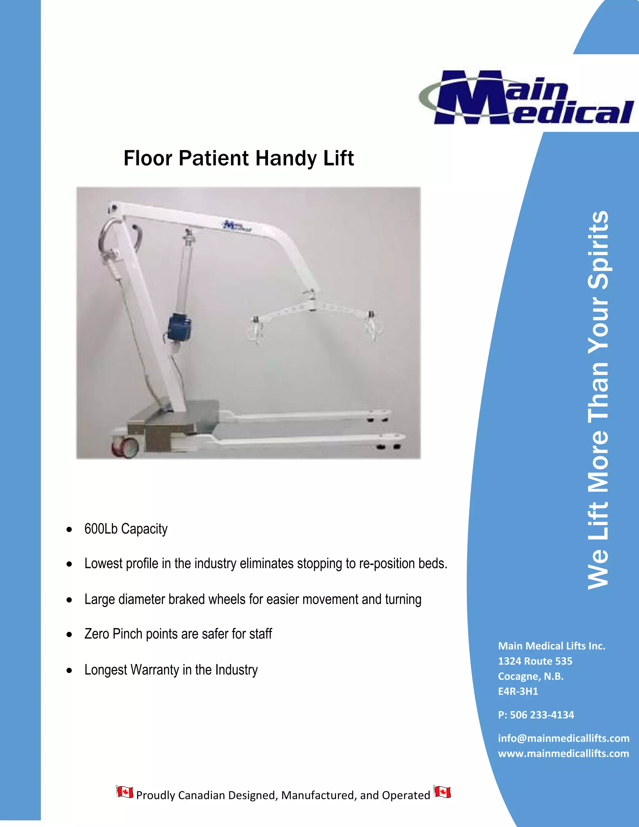 Main Medical Patient Floor Lift | PDF
