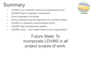 Lean Daily Visual ManagementSystem(LDVMS) | PPTX