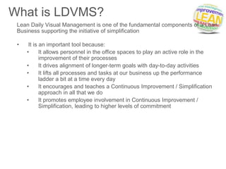 Lean Daily Visual ManagementSystem(LDVMS) | PPTX