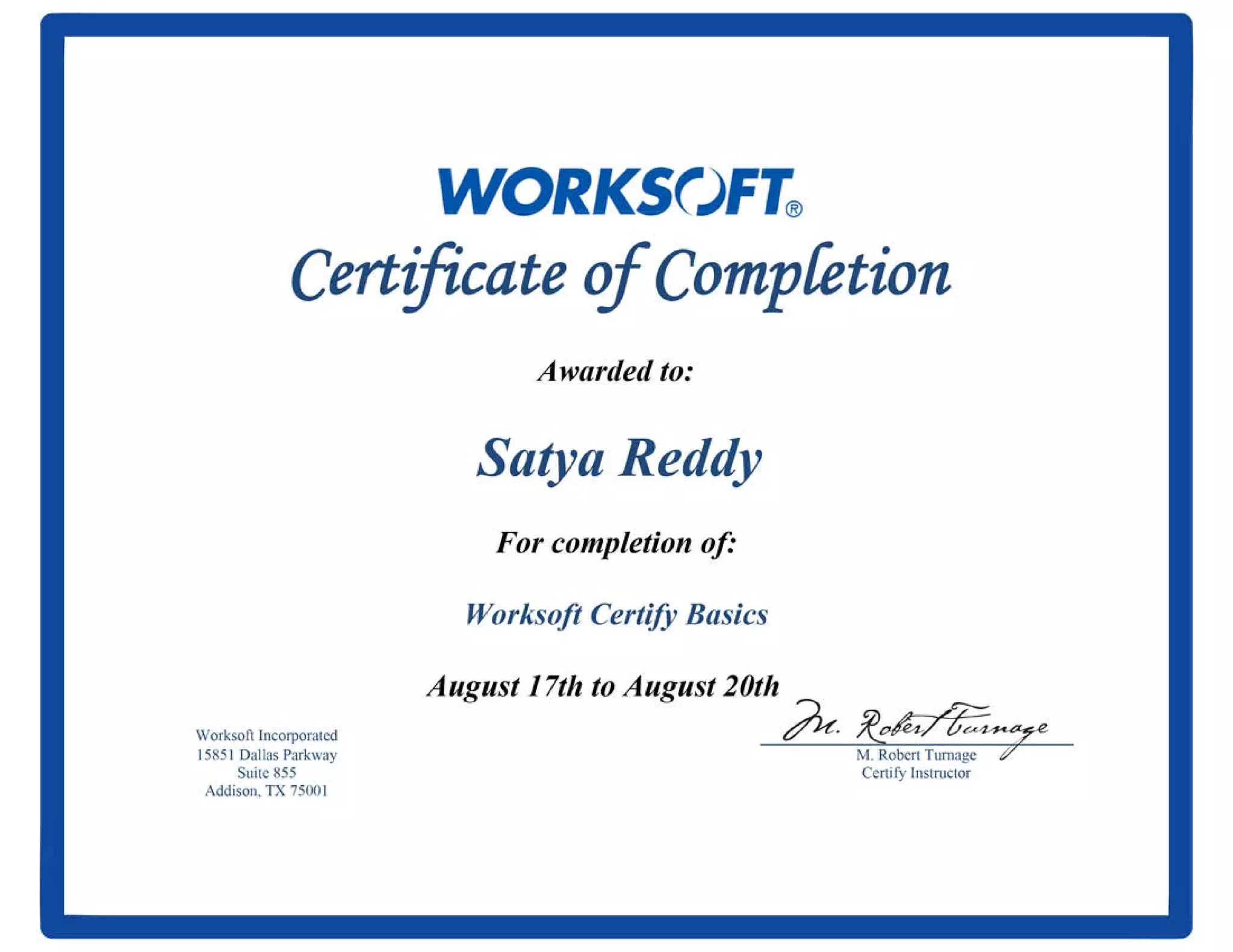 Worksoft Training Certificates_Worksoft Certify Basics | PDF