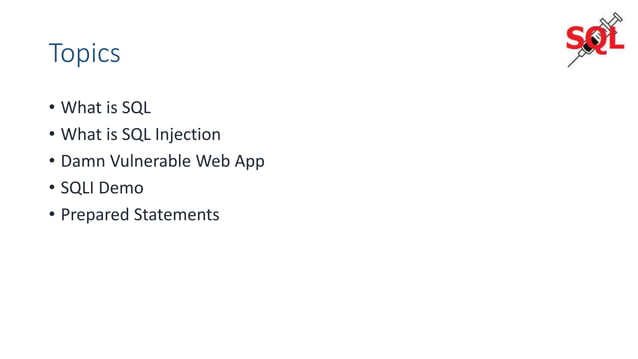 SQL Injection | PPT