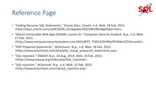 SQL Injection | PPT