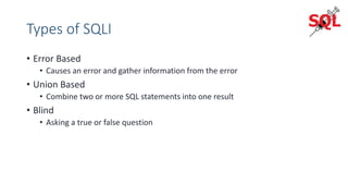 SQL Injection | PPT