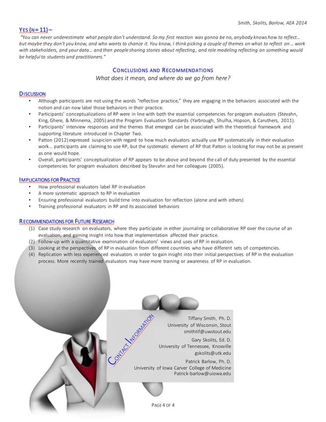 Reflective Practice, Collaboration, and Stakeholder Communication ...