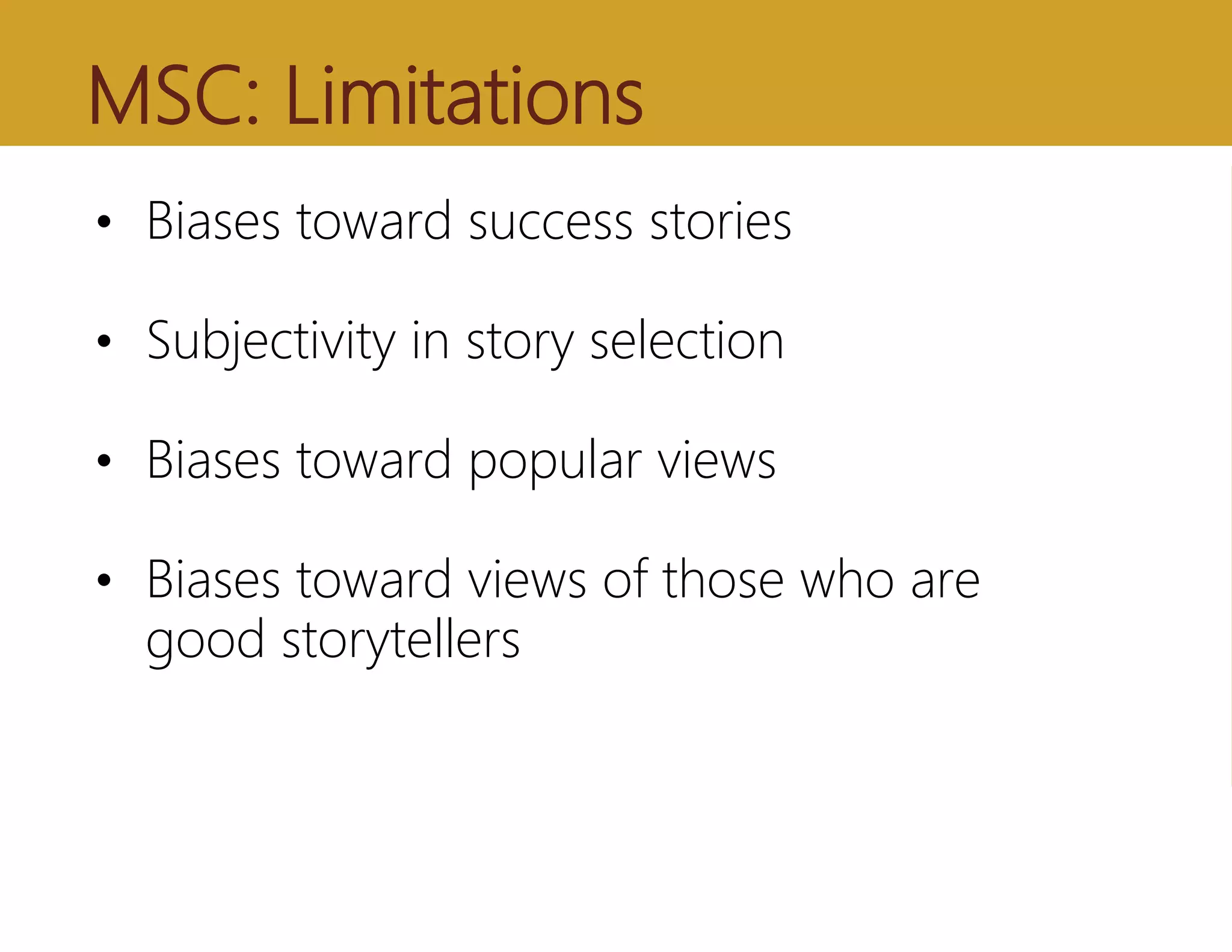 The Most Significant Change Method: Background | PPTX