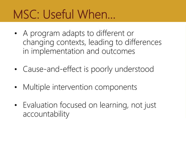 The Most Significant Change Method: Background | PPTX