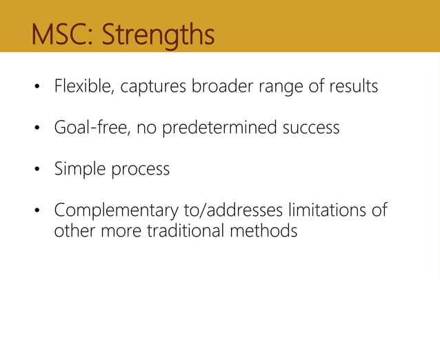 The Most Significant Change Method: Background | PPTX