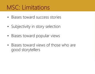 The Most Significant Change Method: Background | PPTX